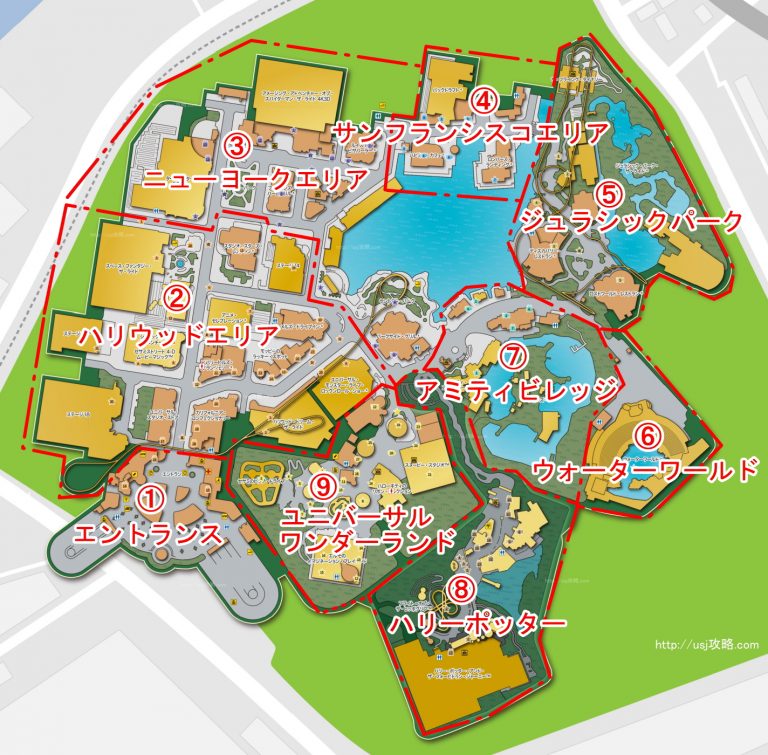 USJのエリア別情報 | まだらのUSJ攻略法